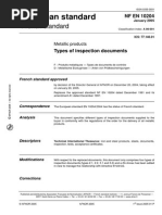 En 10204-2004 Metallic Products - Types of Inspection Documents | PDF ...