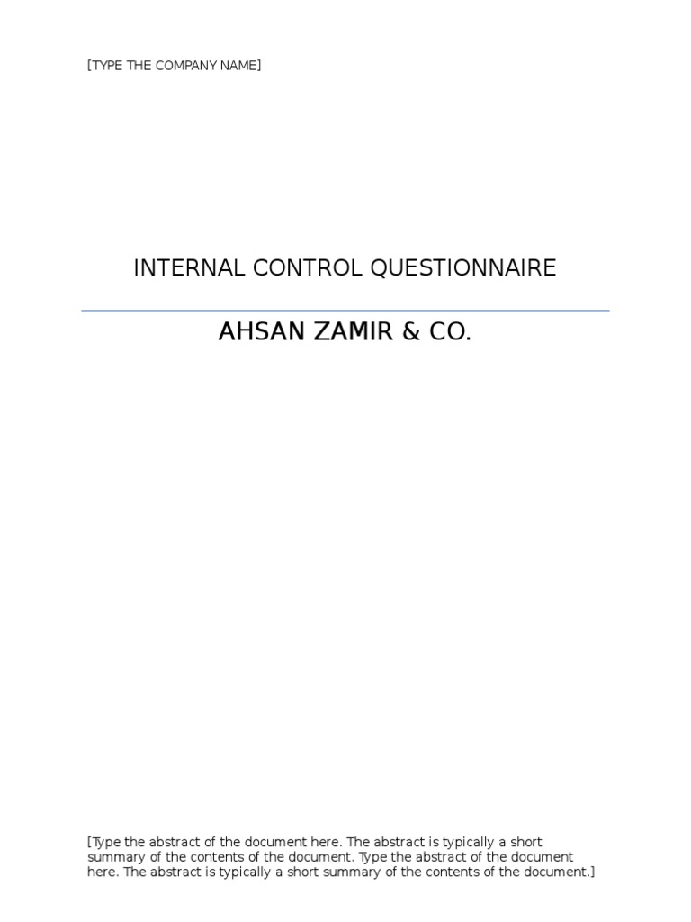 Internal Control Audit Guide | PDF | Bookkeeping | Cheque