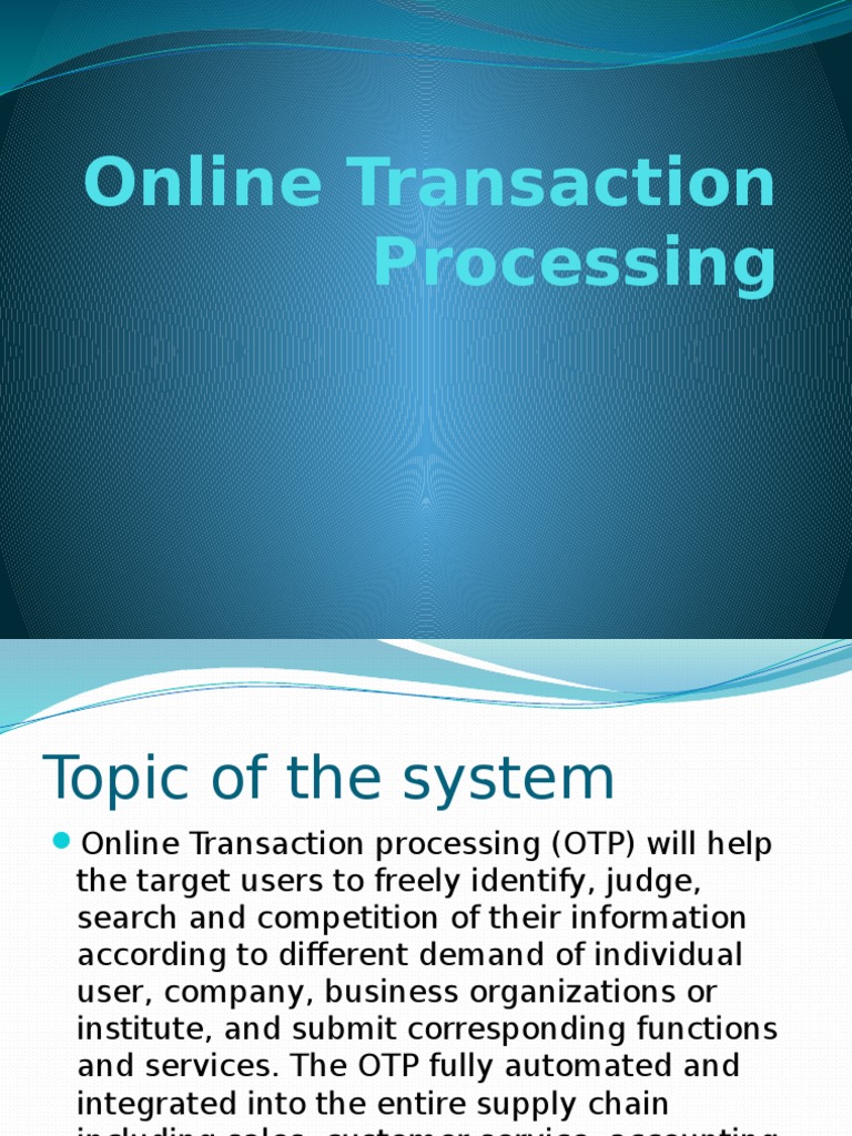 OTP | PDF | Supply Chain Management | Web Application