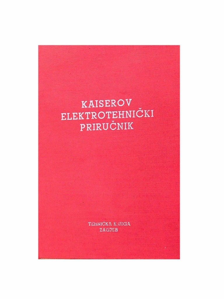 Kaiserov Elektrotehnicki Prirucnik | PDF