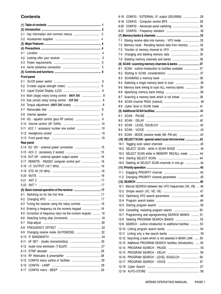Aor Ar5000 Manual | PDF | Electrical Connector | Antenna (Radio)