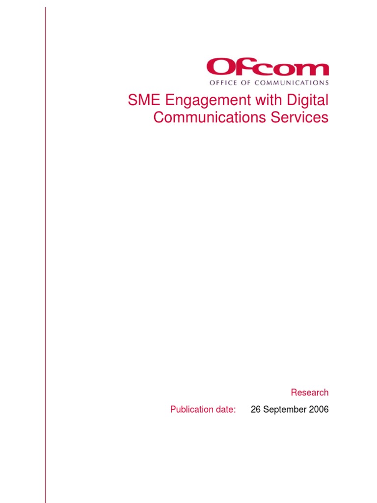 SME-Digital Communications Services | PDF | Small And Medium Sized ...