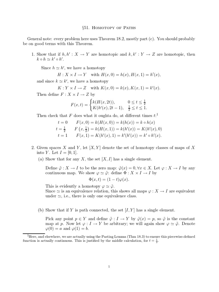 Topology - Solutions Sections 51-54 | PDF | Mathematical Relations ...