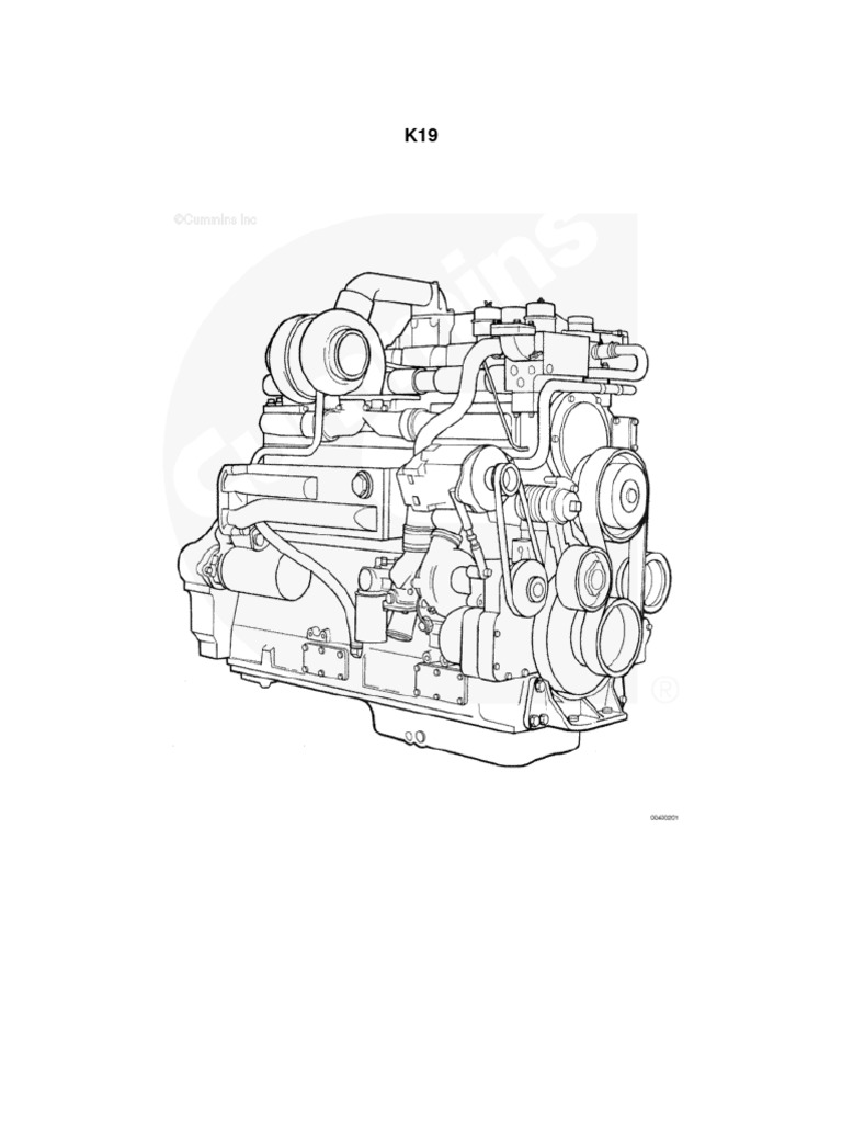 Armado y Desarmado de Motor Cummis K19 | PDF | Bearing (Mechanical) | Cylinder (Engine)