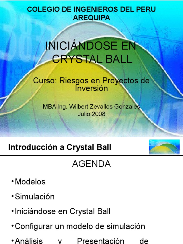 Presentacion de Crystal Ball | PDF | Simulación | Correlación y dependencia