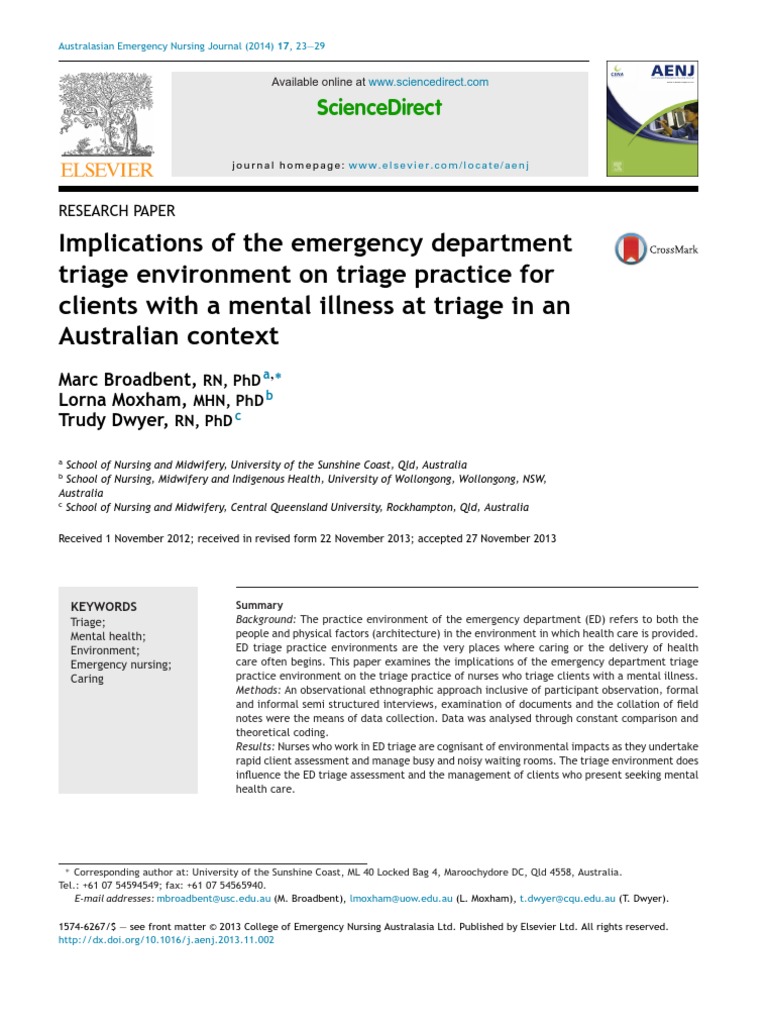 Triage PDF | PDF | Emergency Department | Nursing