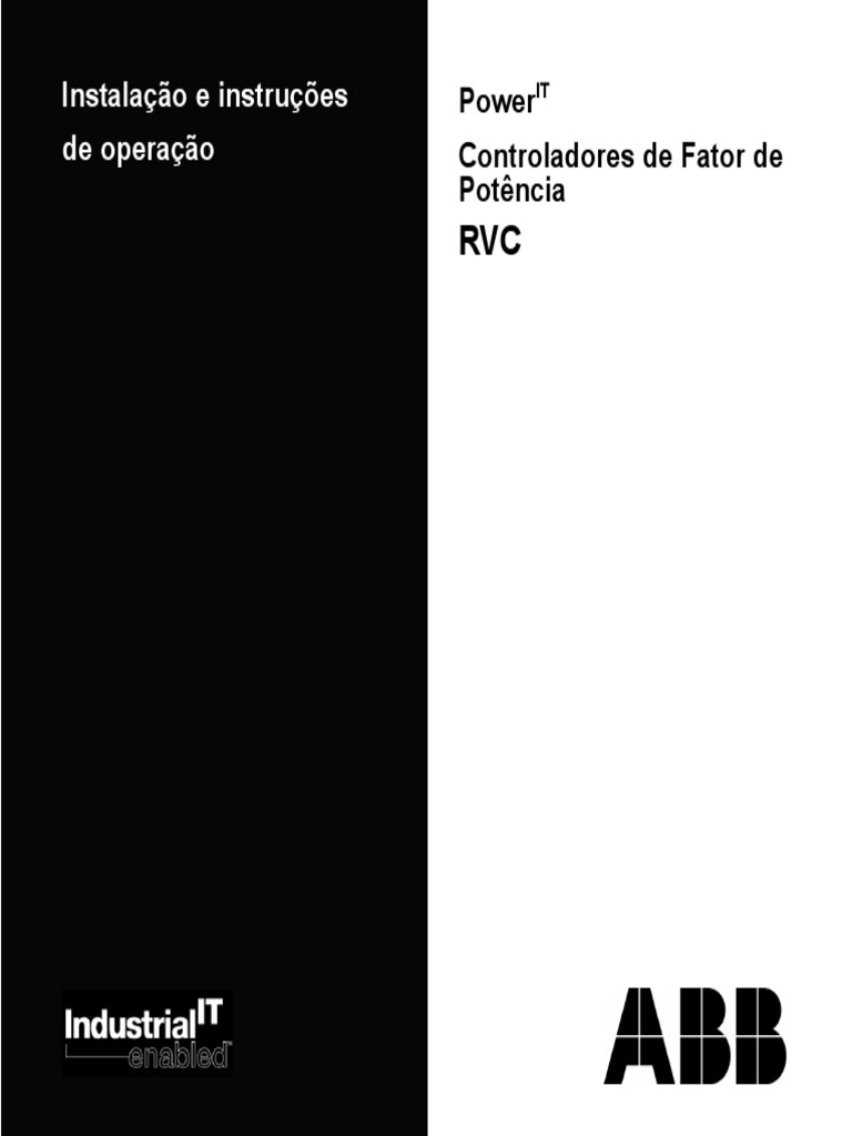 Manual Controlador Fator de Potencia - ABB RVC 12 | PDF