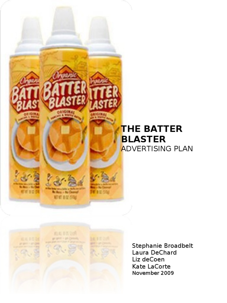 The Batter Blaster | PDF | Target Audience | Advertising