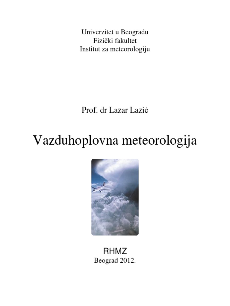 Vazduhoplovna Meteorologija | PDF