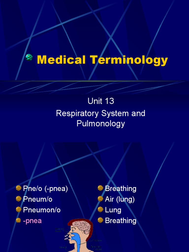 Respiratory System Medical Terminology | PDF | Science & Mathematics