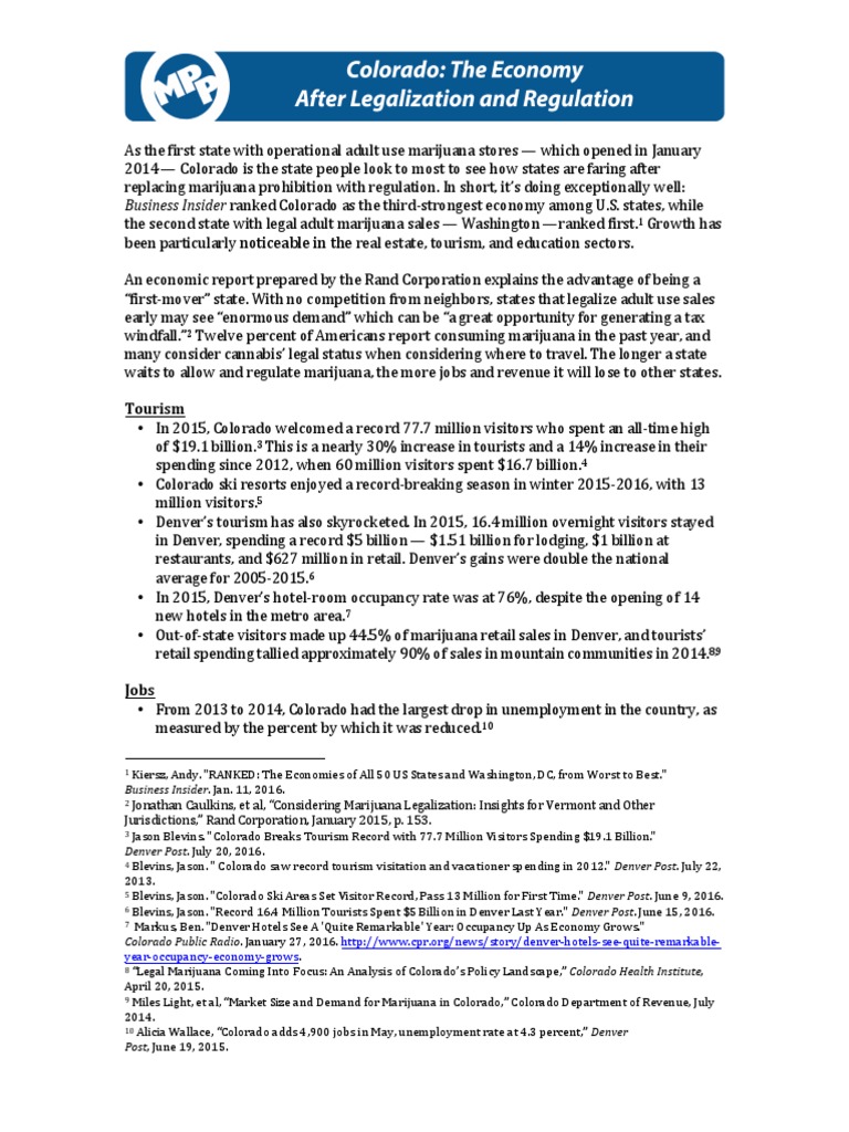Colorado's Economic Boom Post-Legalization | PDF | Colorado | Denver