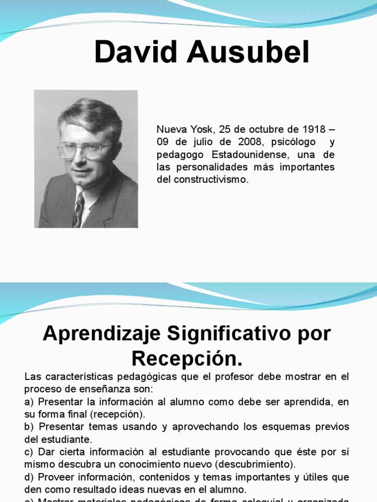 David Ausubel | PDF