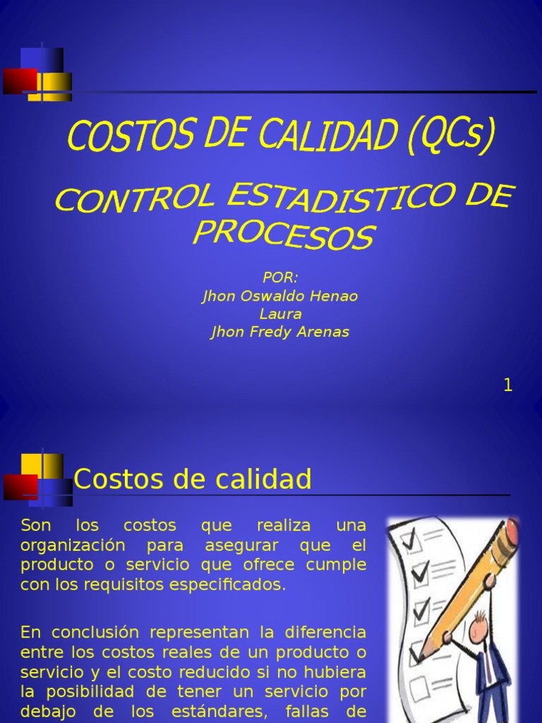 Costos de Calidad | PDF | Muestreo (Estadísticas) | Calidad (comercial)
