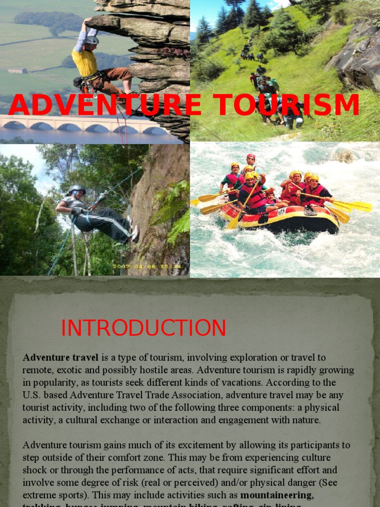 Adventure Tourism Presentation.pptx | Adventure Travel | Industries
