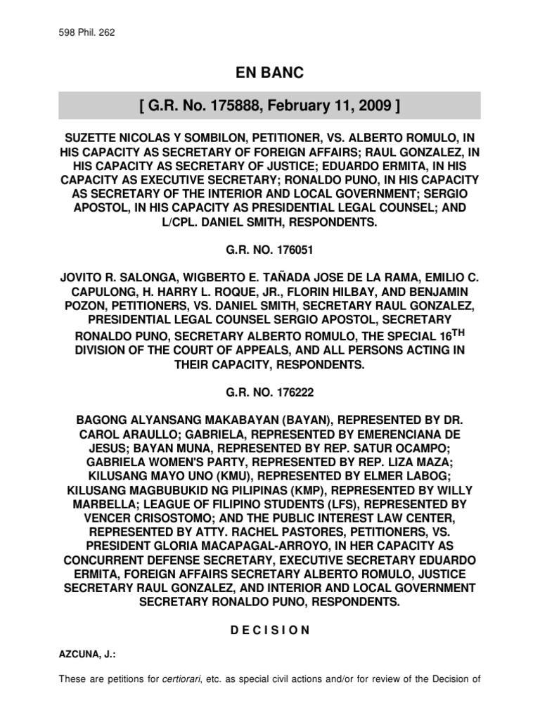 Nicolas V Romulo | PDF | Treaty | Ratification