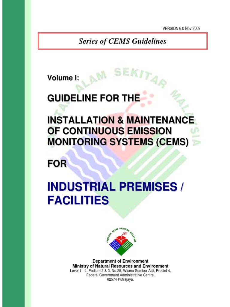 Guideline For CEMS (Continous Emission Monitoring System) | PDF | Calibration | Air Pollution