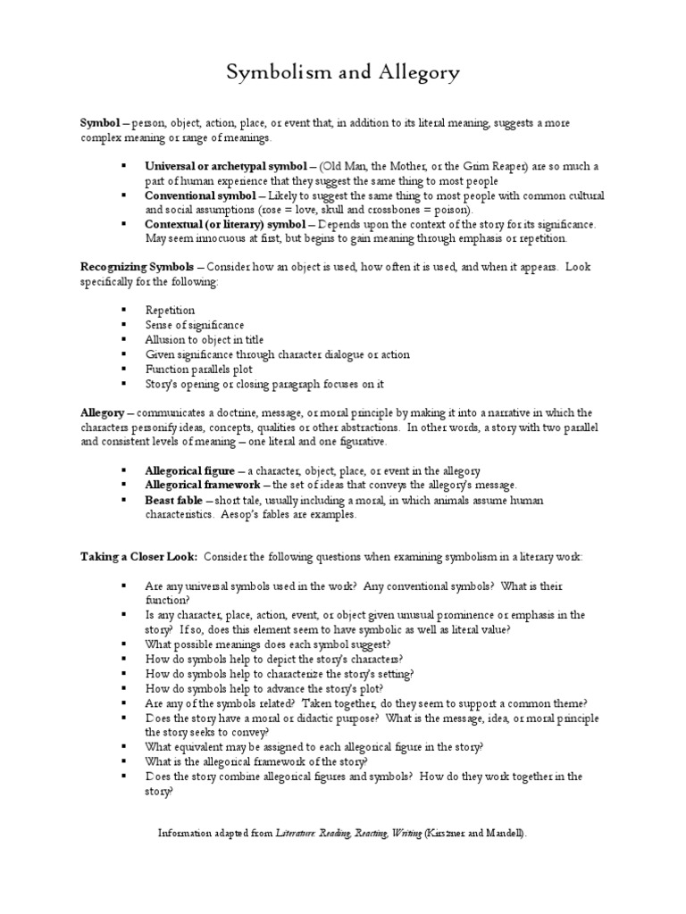 Understanding Symbolism and Allegory: A Guide to Identifying Meaning ...