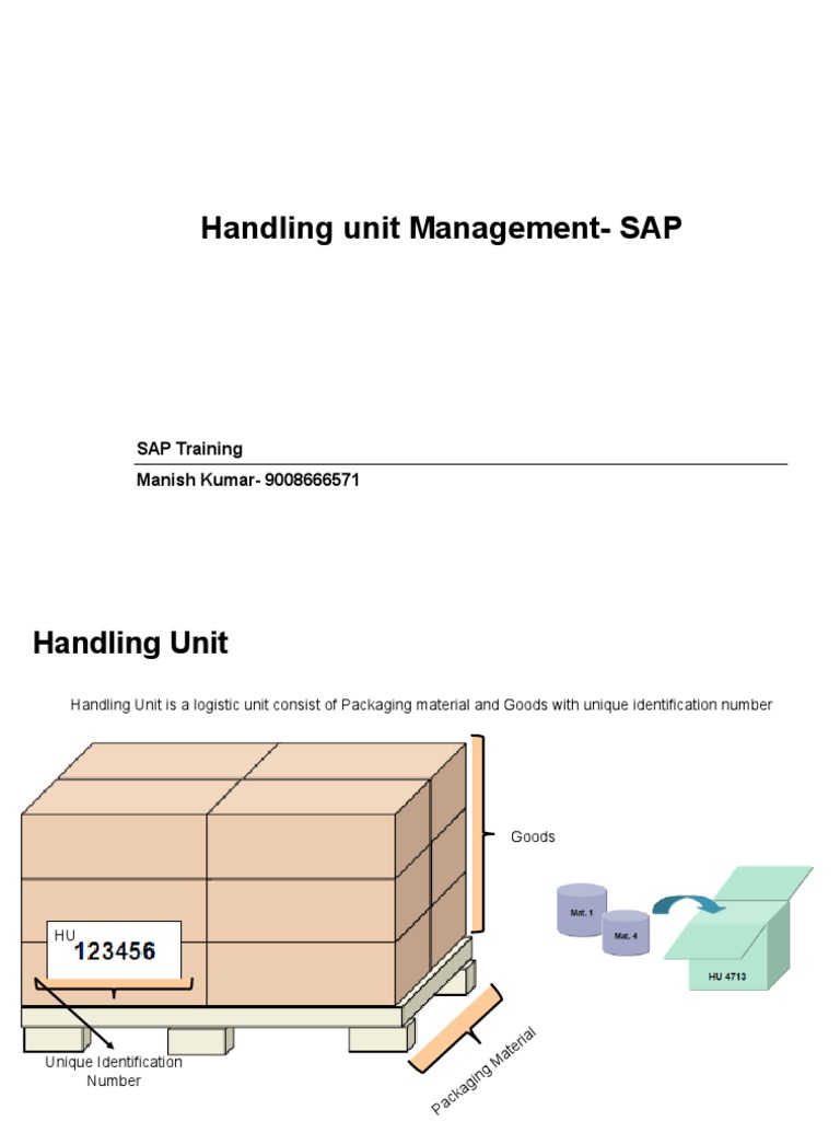 Handling Unit Managment-SAP | PDF