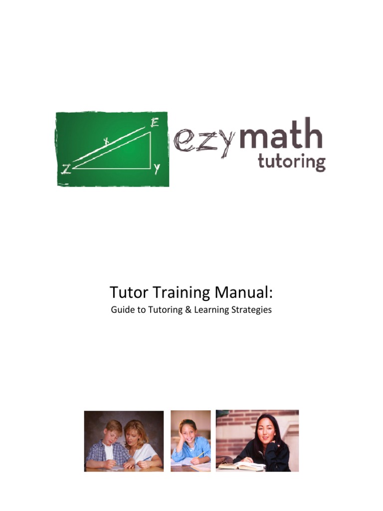 EzyMathTutoring - Training Manual | PDF | Tutor | Lesson Plan