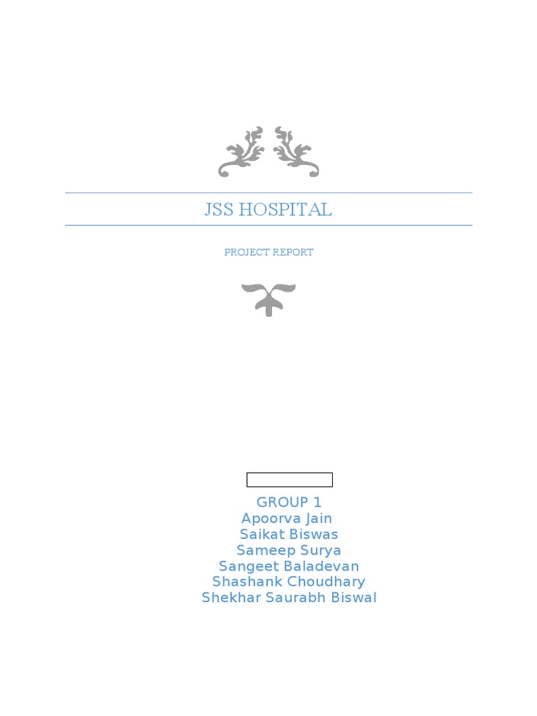 JSS Hospital Report | PDF | Intensive Care Unit | Medical Laboratory