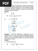 Transformer Problems 2018 2019 | PDF | Transformer | Electromagnetism