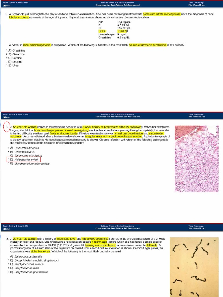NBME 15 All Q's With Correct Answers | PDF | Diseases And Disorders ...