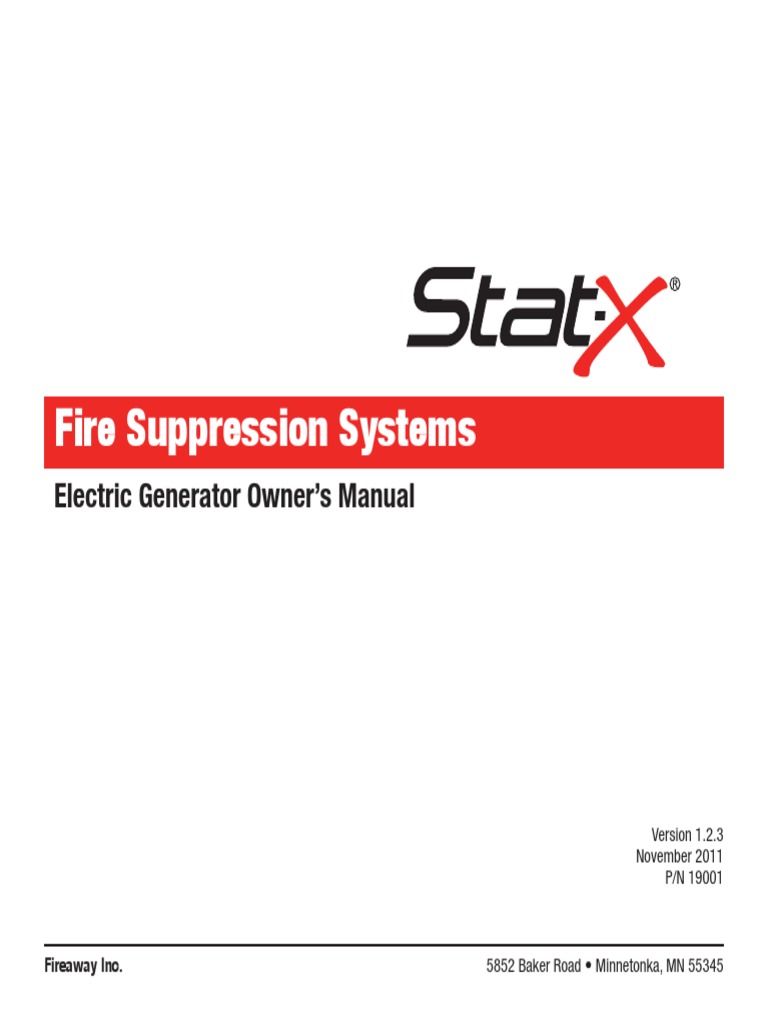 Manual Stat X PDF | PDF | Firefighting | Particulates