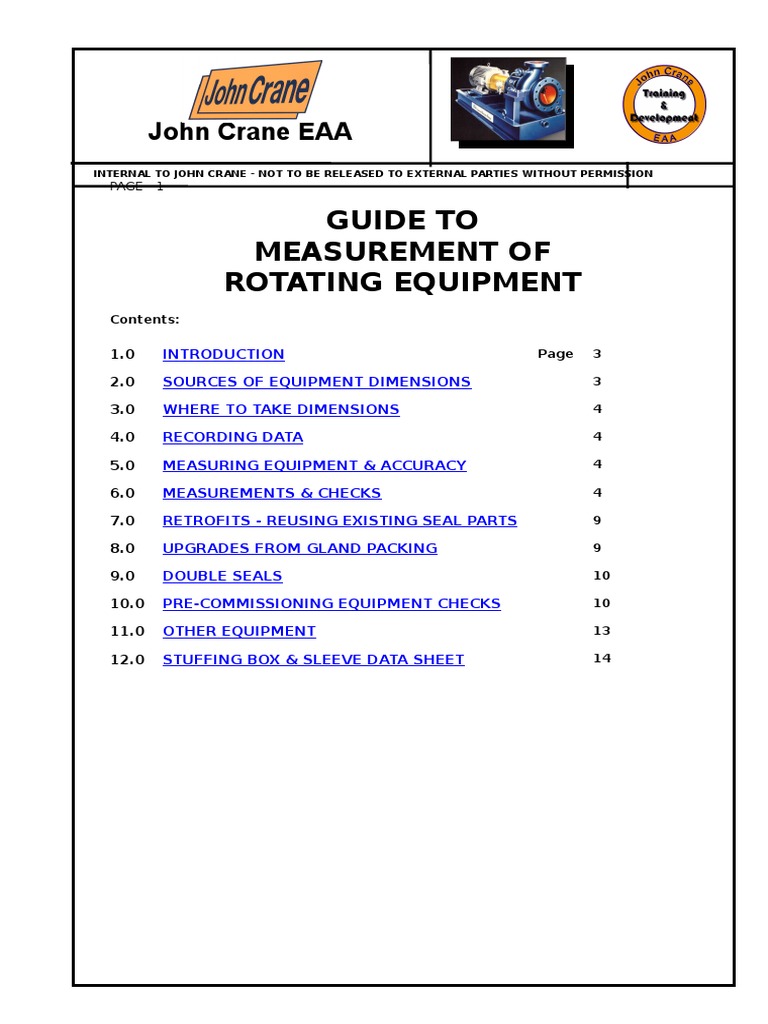 Installation Guidelines - Rotating Equipment | PDF | Bearing ...