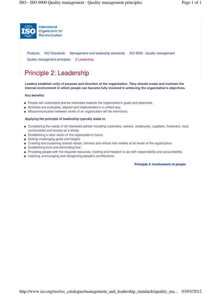 Principle 2: Leadership | PDF
