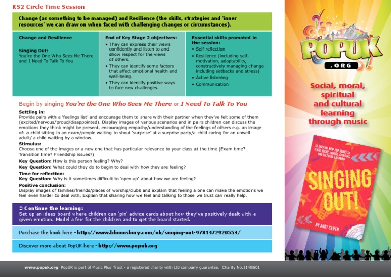 KS2 Music Session on Change & Resilience | PDF | Career & Growth | Wellness