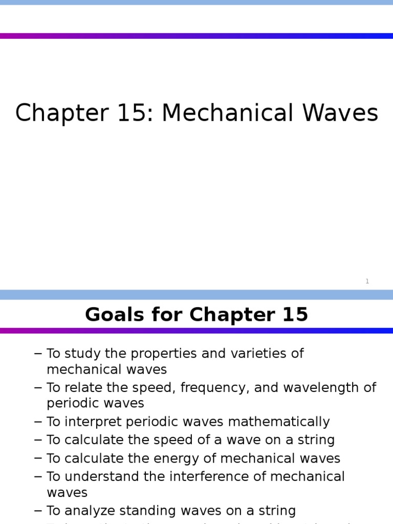 Mechanical Waves: Properties and Analysis | PDF
