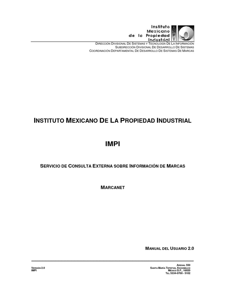 ManualdeUsuario IMPI | PDF | Contraseña | Informática
