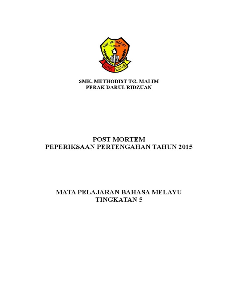 Contoh Penyelarasan Post Mortem PPT 2015 | PDF