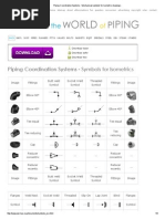 Piping Coordination Systems - Mechanical Symbols For Isometric Drawings ...