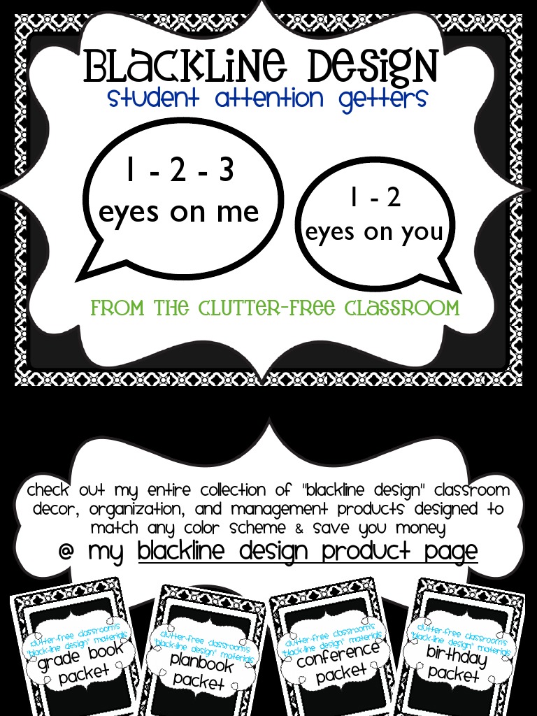 Blackline Design: Student Attention Getters | PDF | Classroom