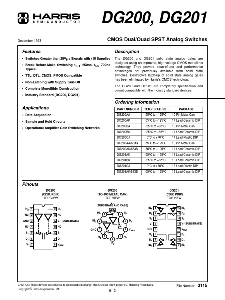 DG200 | Cmos | Power Supply