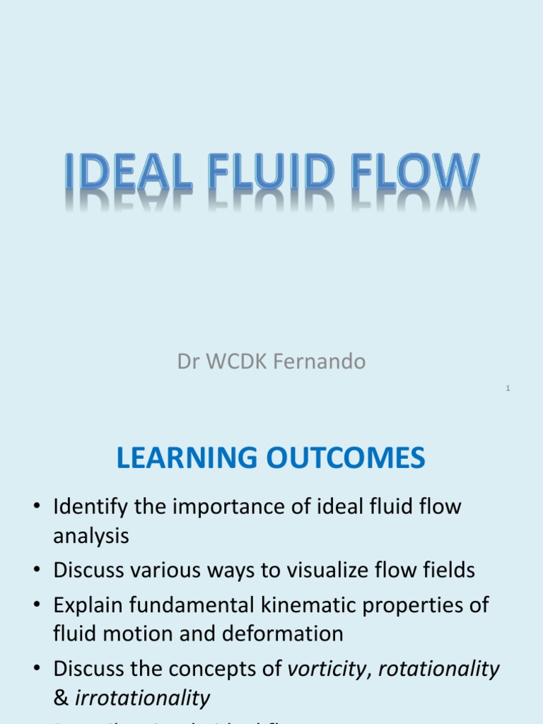 Ideal Fluid Flow Analysis and Visualization | PDF | Fluid Dynamics ...