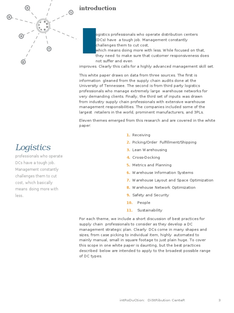 Distribution Center Management | PDF | Lean Manufacturing | Warehouse