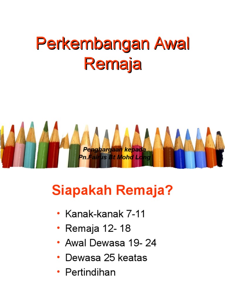 Perkembangan Awal Remaja | PDF