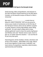 Emcee Script District Meet | PDF | Sports | Leisure