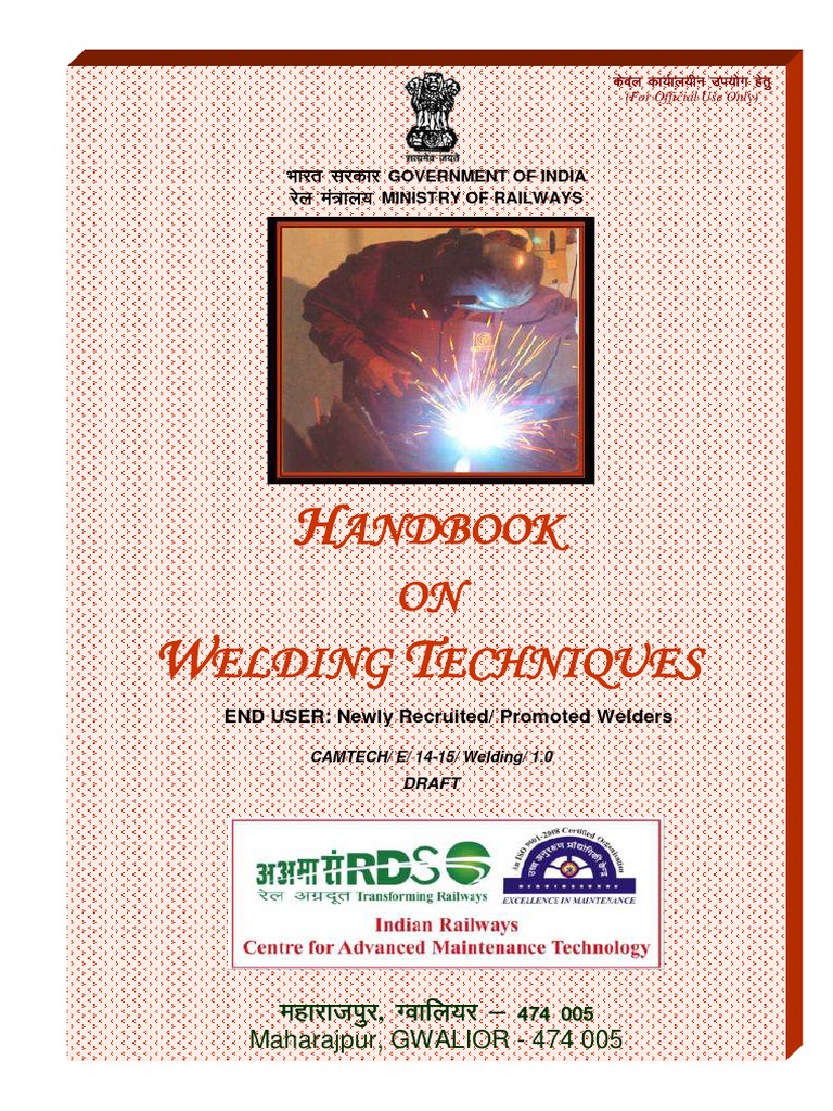 Draft Handbook On Welding Techniques | PDF | Welding | Construction