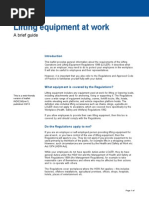 LOLER | PDF | Safety