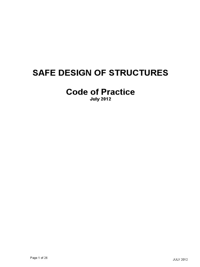 Safe Design Structures | PDF | Risk Management | Occupational Safety ...
