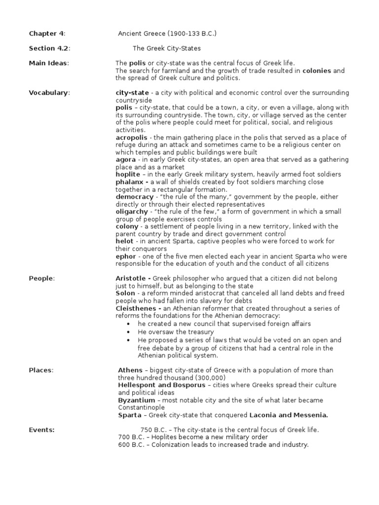 Greek City-States: Structure and Society | PDF | Sparta | Tyrant