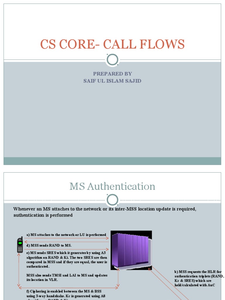 Cs Core - Call Flows | PDF | Mobile Technology | Radio Resource Management