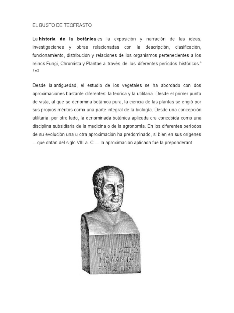 El Busto de Teofrasto | PDF | Botánica | Geología