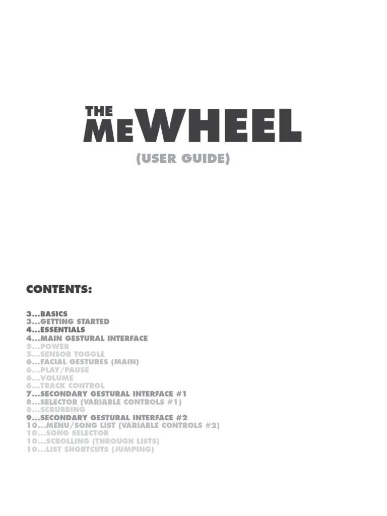 Wheel: (User Guide) | PDF | User Interface | Graphical User Interfaces