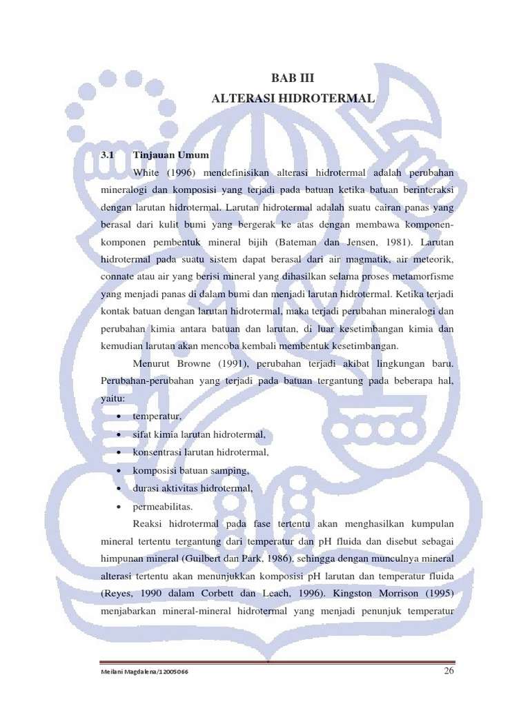 Alterasi Hidrothermal | PDF