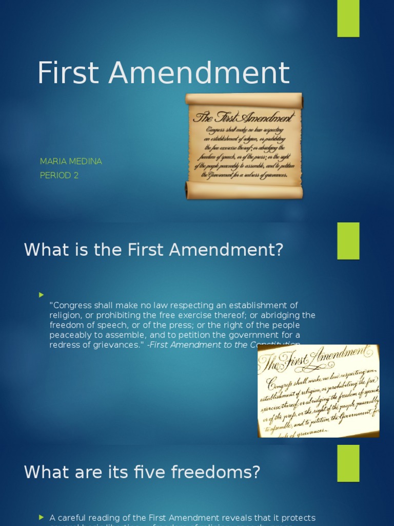 Understanding the First Amendment Freedoms | PDF