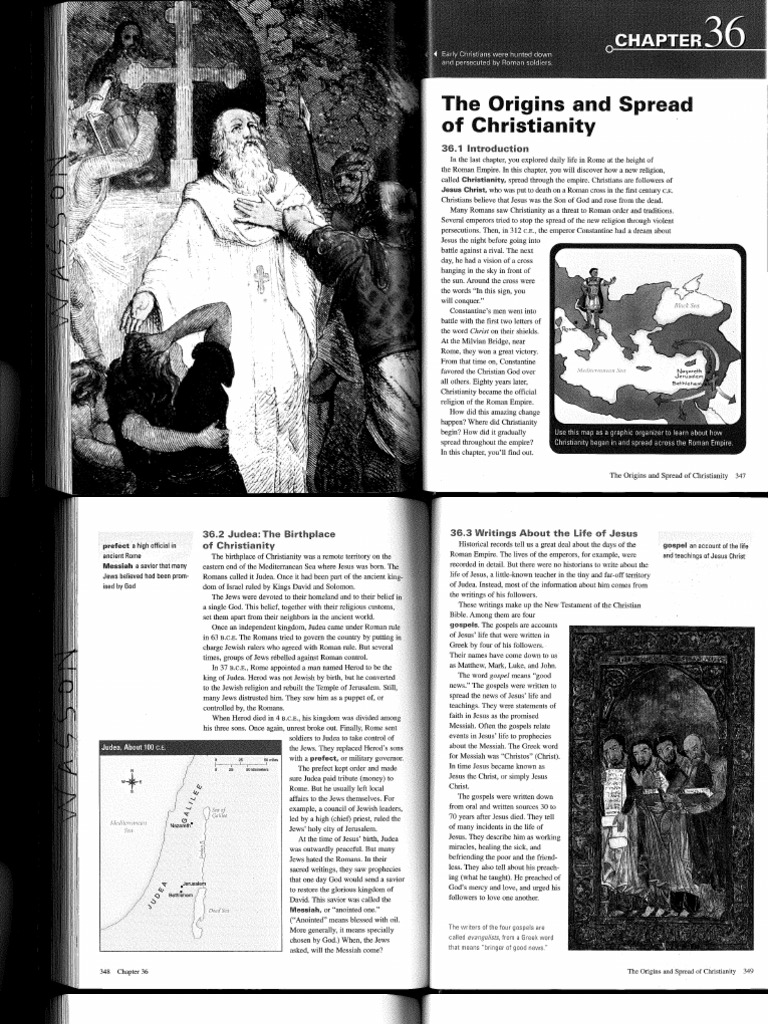 Chapter 36 - The Origins Spread of Christianity | PDF